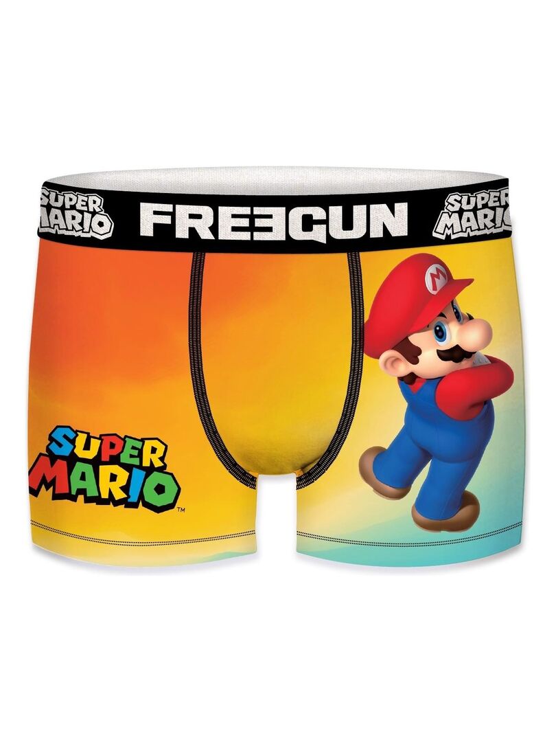 Boxer garçon Super Mario Bros Mario Freegun - Jaune - Kiabi - nu€