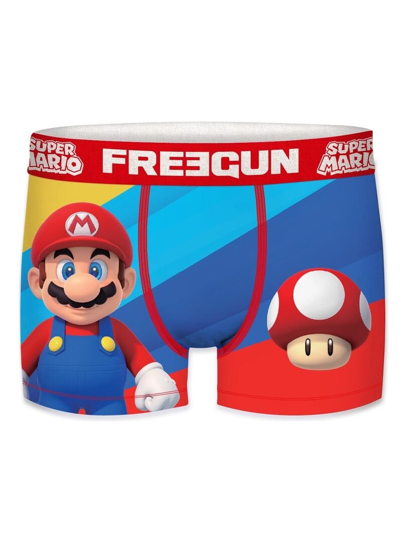 Boxer garçon Super Mario Bros Toad Freegun - Bleu - Kiabi - nu€
