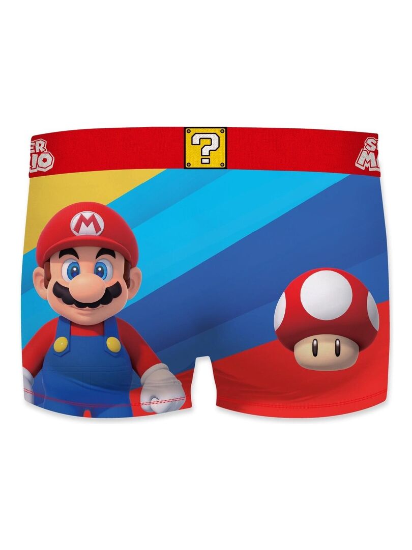 Boxer garçon Super Mario Bros Toad Freegun - Bleu - Kiabi - nu€
