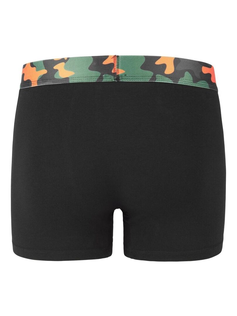 Boxer homme coton Bio Gots Camo Crazy Boxer - Noir - Kiabi - nu€