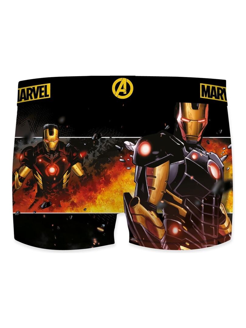 Boxer homme Marvel Iron Man Freegun - Noir - Kiabi - nu€