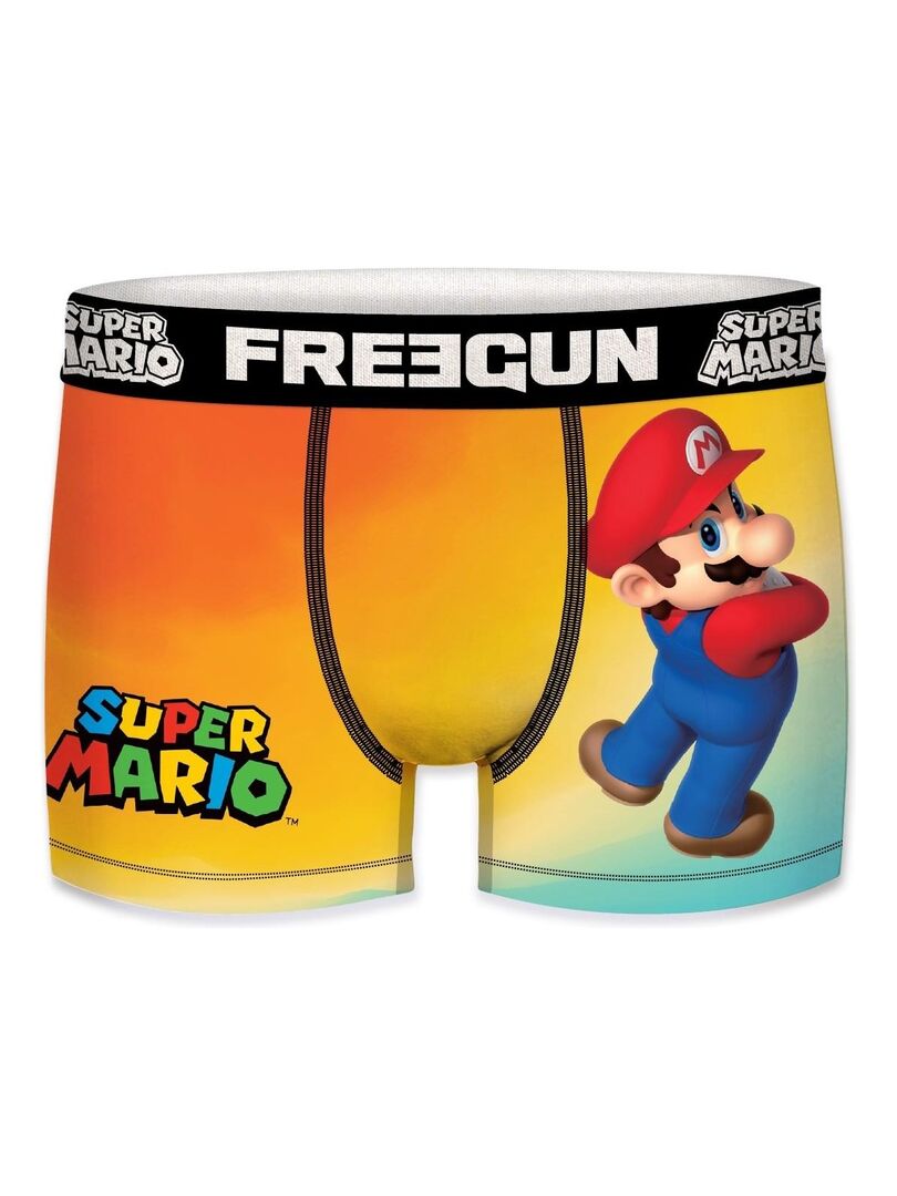 Boxer homme Super Mario Bros Mario Freegun - Jaune - Kiabi - nu€