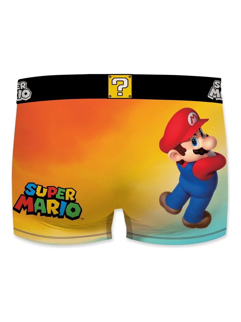 Boxer homme Super Mario Bros Mario Freegun - Jaune - Kiabi - nu€