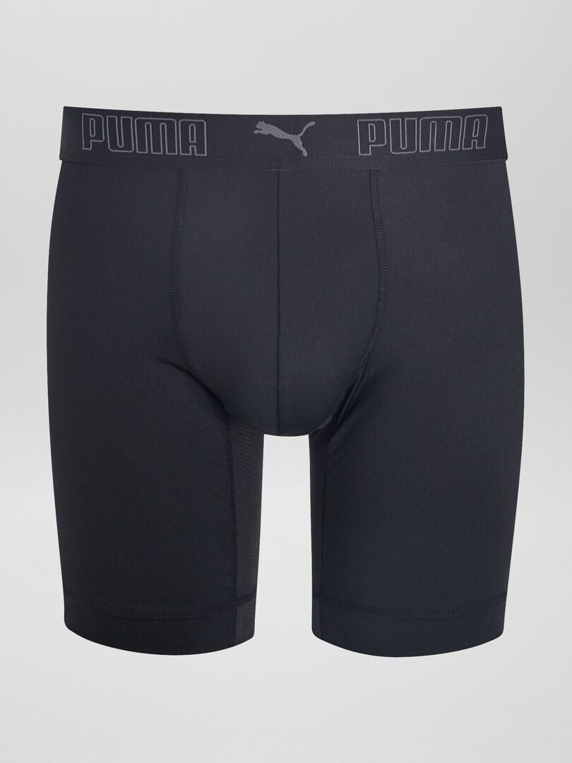 Boxers longs 'Puma' - Lot de 2 - Noir/bleu - Kiabi - 32.00€