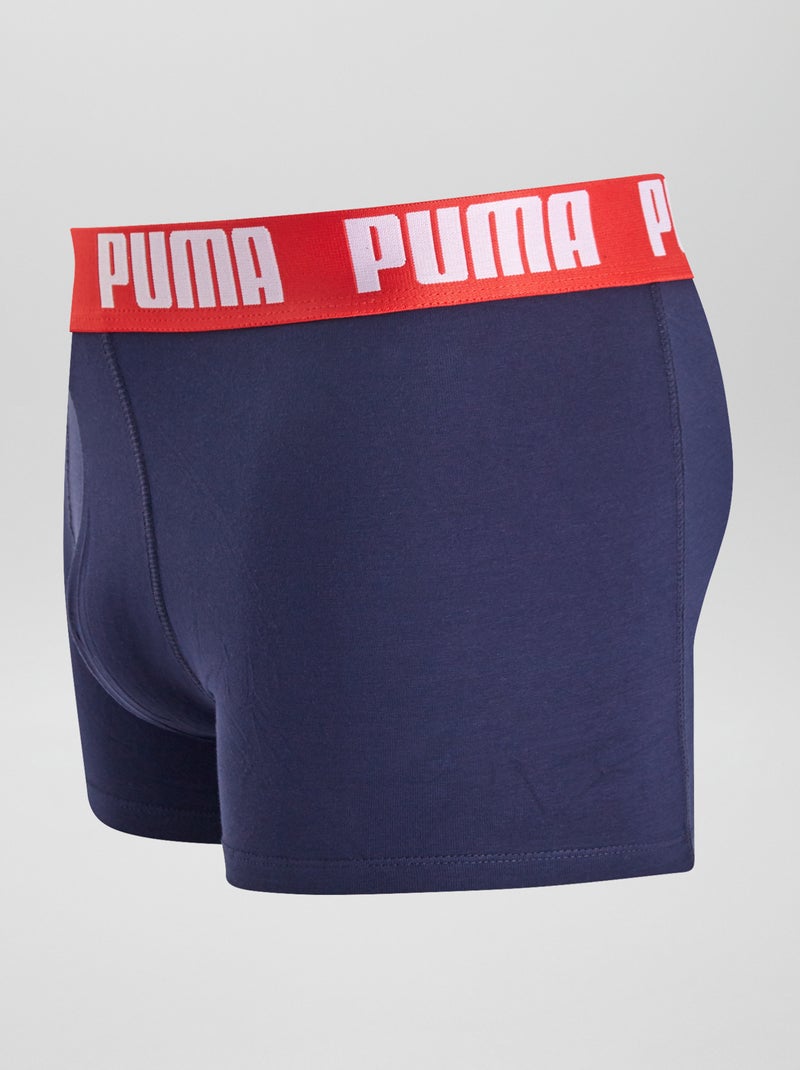 Boxers 'Puma' - Lot de 4 - Rouge/gris/noir - Kiabi - 30.00€
