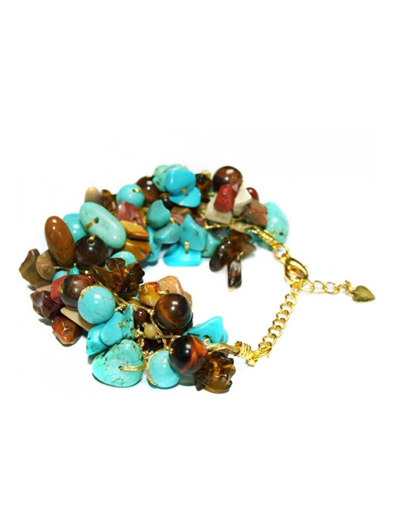 Bracelet fil doré et pierres, Bijoucolor - Argent - Kiabi - 43.89€