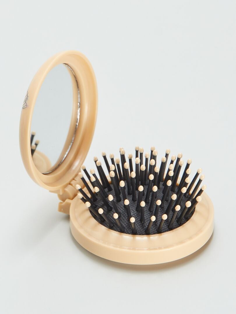 Brosse à cheveux ronde - Marron - Kiabi - 3.50€