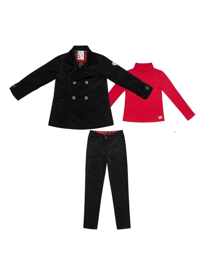 Cadeau Noël Garçon Caban + Pantalon Velours + Col roulé - La Faute à ...