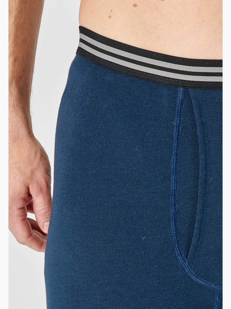 Caleçon ouvert Thermolactyl, molleton gratté - Damart - Bleu - 31.99 ...