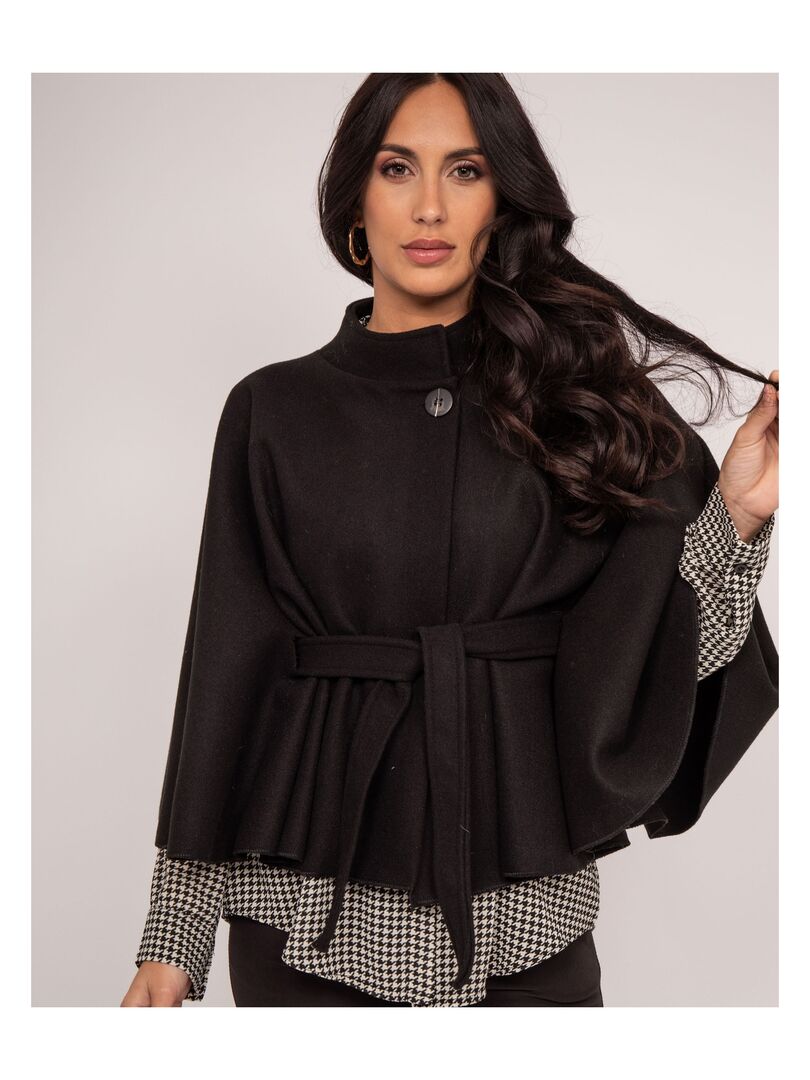 Cape courte ULIOS - Noir - Kiabi - nu€