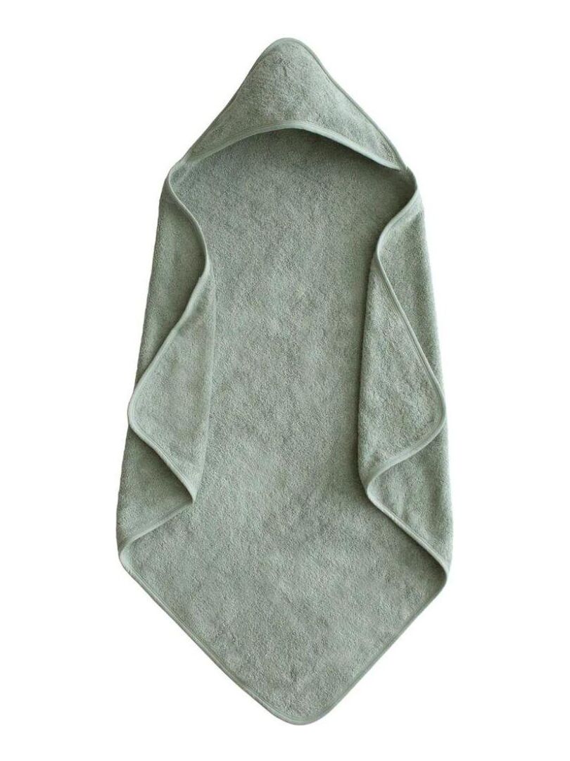 Cape de bain en coton bio Moss - Vert - Kiabi - 36.40€