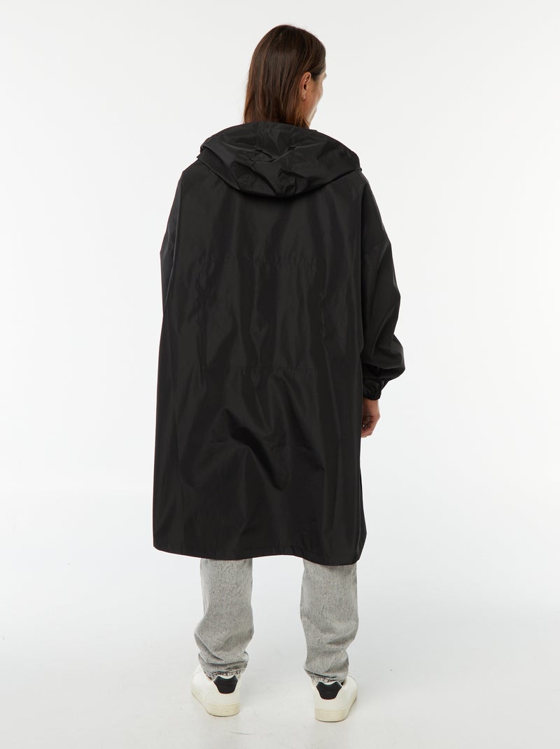 Cape de pluie imperméable à capuche - Noir - Homme - 30.00€ - Kiabi
