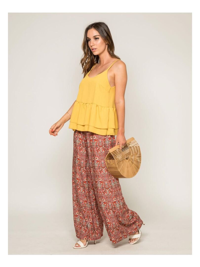 Caraco fluide basque FRITA - Jaune - Kiabi - 36.90€