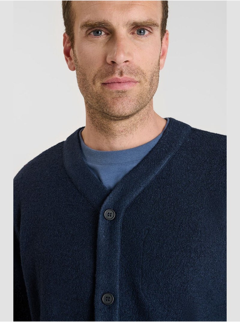 Cardigan TERIS 'Le Temps Des Cerises' - Bleu - Homme - 89.99€ - Kiabi