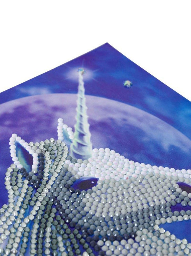 Carte Crystal Art à diamanter - Licorne cosmique - - Crystal Art - N/A ...