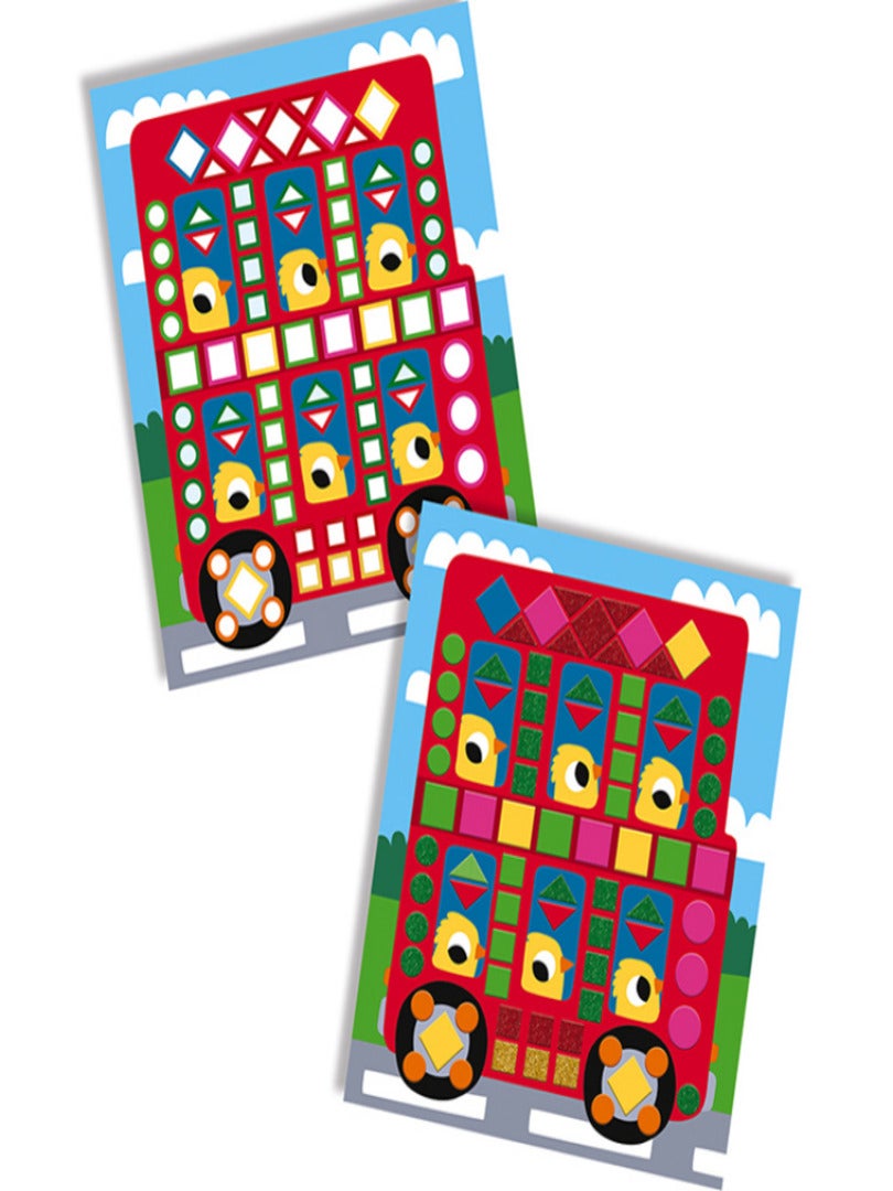 Cartes Créatives Mosaïques Véhicules Les Ateliers Du Calme - N/A ...