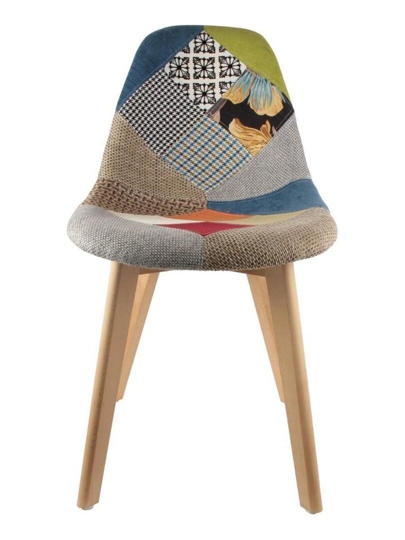 Chaise scandinave Patchwork - Multicolore - Kiabi - 82.90€