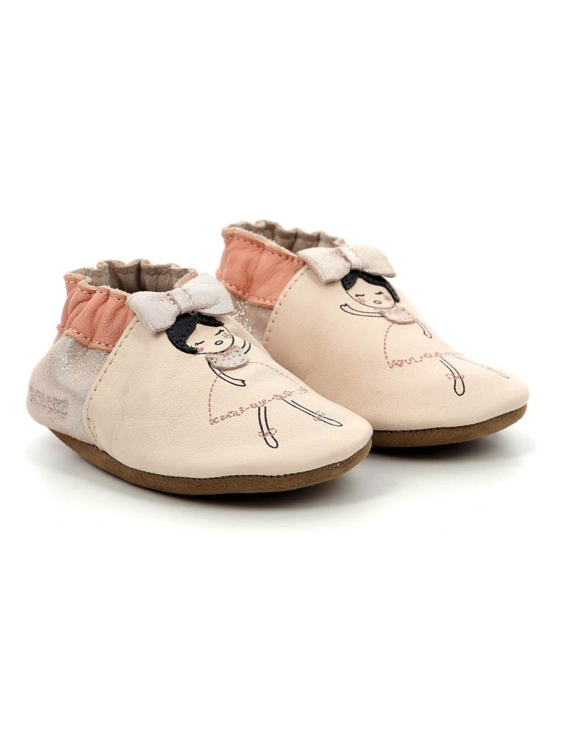 Chaussons Cuir Ballet Passion Robeez - Rose - Kiabi - 37.00€