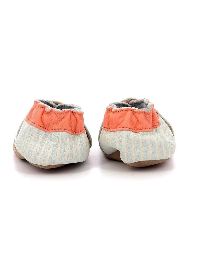 Chaussons Cuir Fun Medusa - Bleu - Kiabi - 37.00€