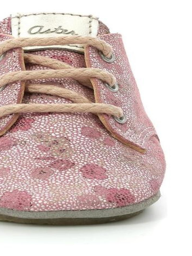 Chaussons Cuir Layas Aster - Rose - Bébé fille - 29.50€ - Kiabi