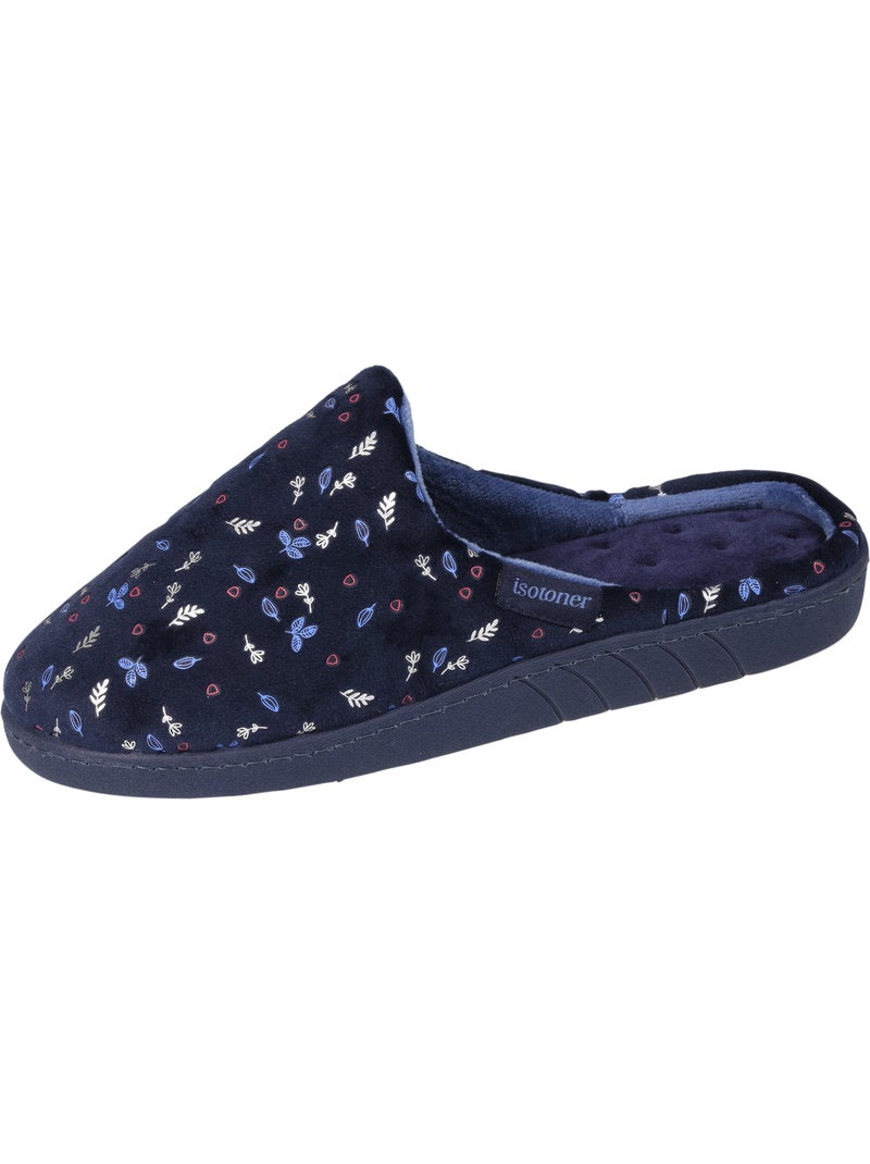 Chaussons mules femme Isotoner - Bleu marine - Femme - 21.99€ - Kiabi