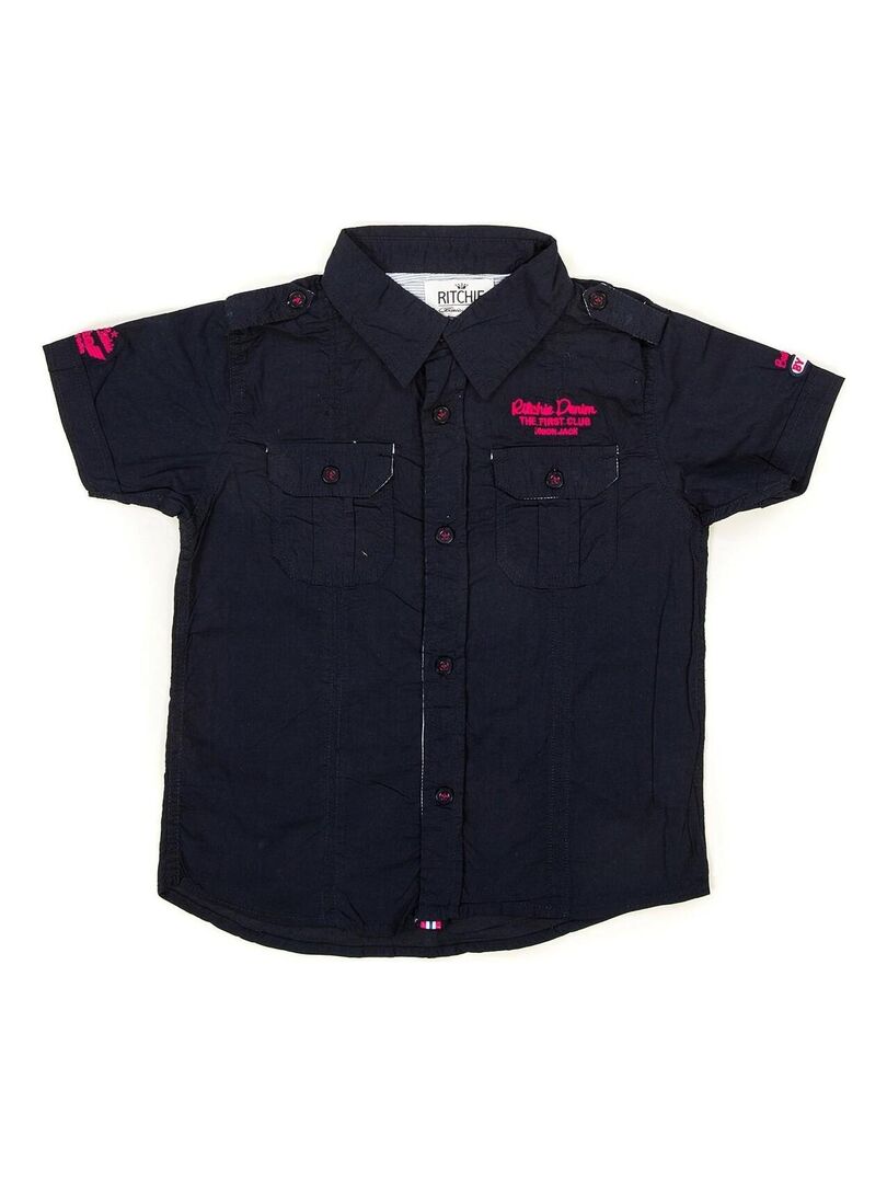 CHEMISE DARKOS BOY - Bleu marine - Kiabi - nu€