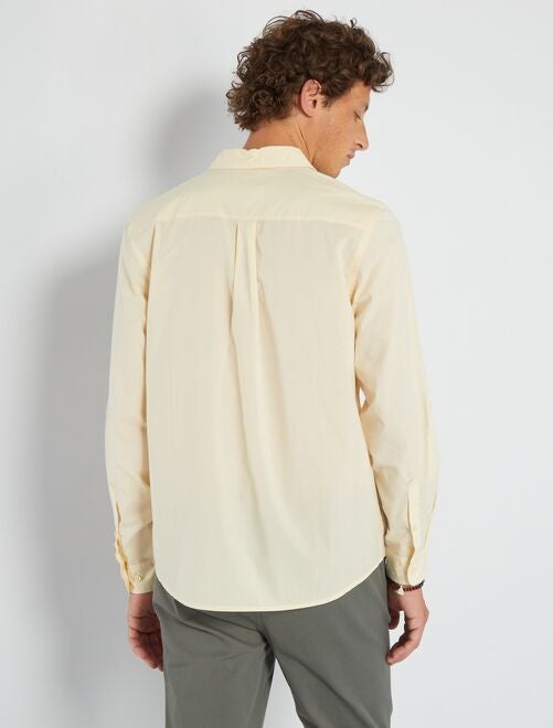 Chemise homme, chemises pas cher pour homme - jaune - Kiabi