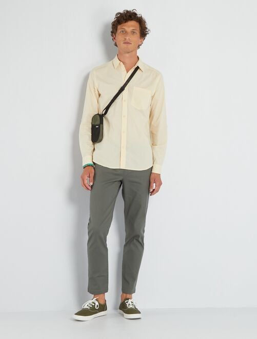 Chemise homme, chemises pas cher pour homme - jaune - Kiabi