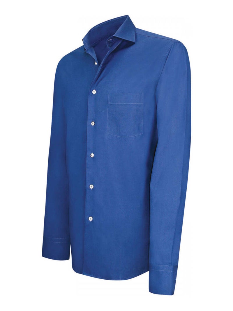 Chemise homme en popeline coupe cintrée COVENTRY Andrew Mac Allister Bleu indigo , 41 - Indigo ...