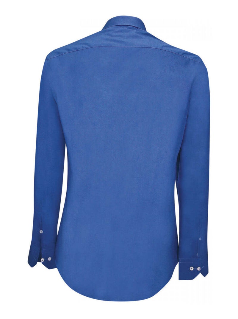 Chemise homme en popeline coupe cintrée COVENTRY Andrew Mac Allister Bleu indigo , 41 - Indigo ...