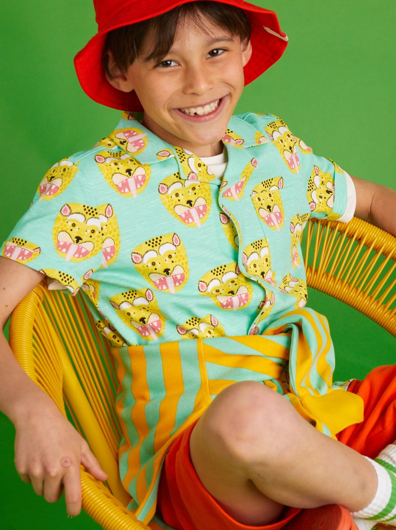 Chemise imprimée tigre x Ariane Butto - Vert - Kiabi - 10.00€ Chemise imprimée tigre x Ariane Butto - Vert - Kiabi - 10.00€