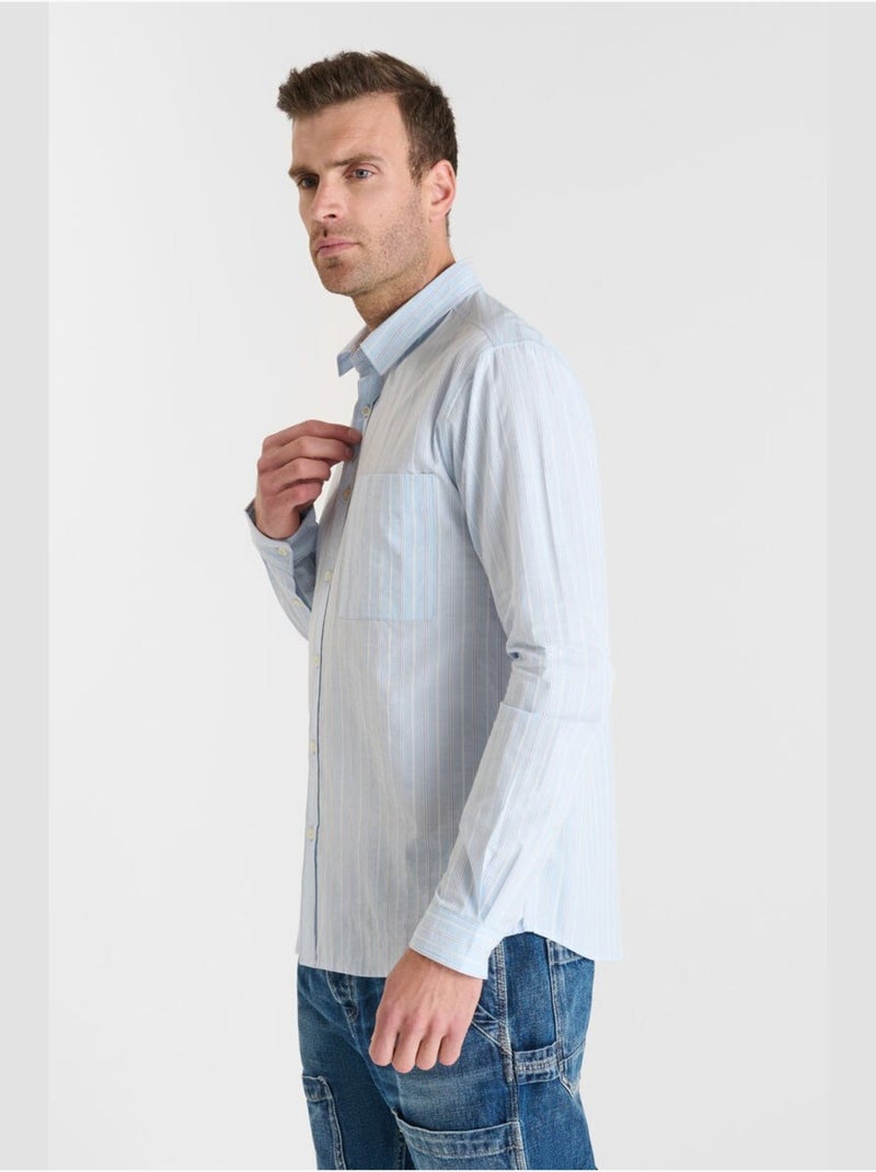 Chemise VARDA 'Le Temps Des Cerises' - Bleu - Homme - 0.00€ - Kiabi