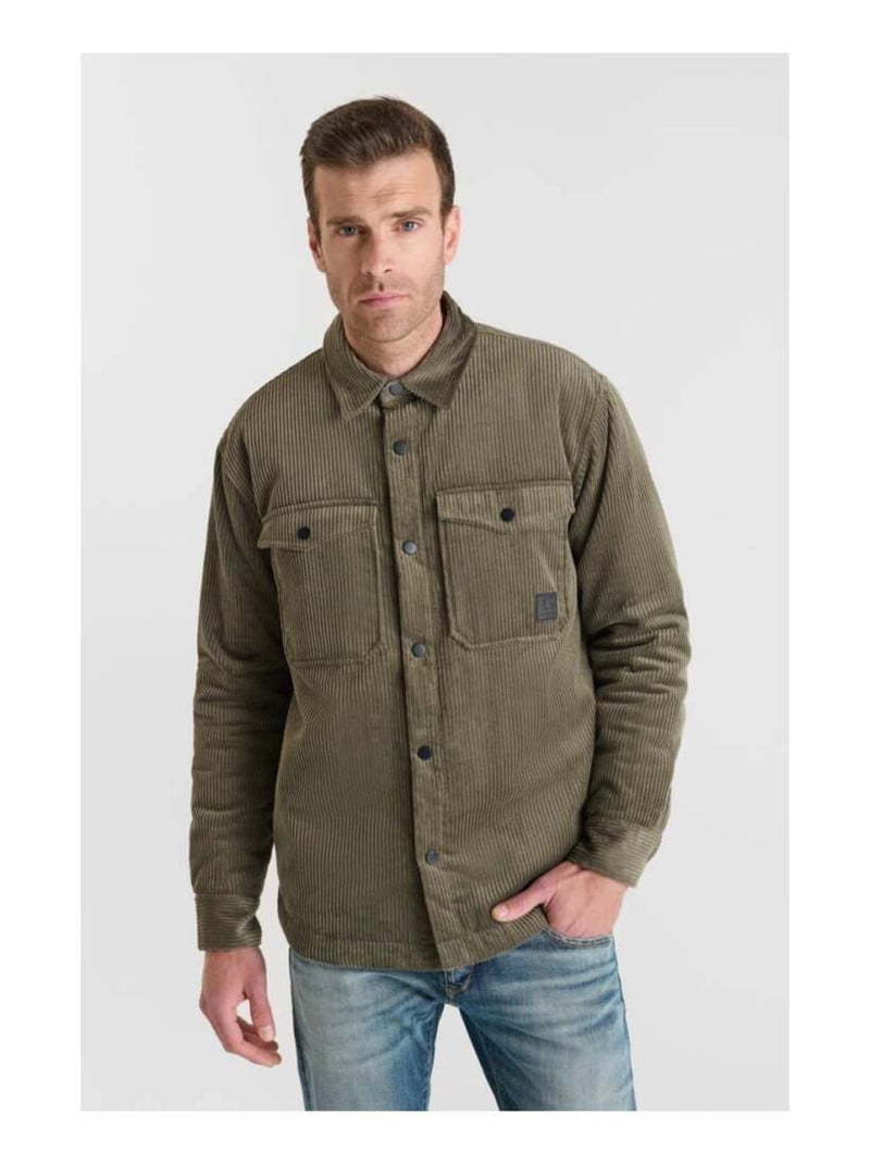 Chemise ZETAX 'Le Temps Des Cerises' - Kaki - Homme - 0.00€ - Kiabi