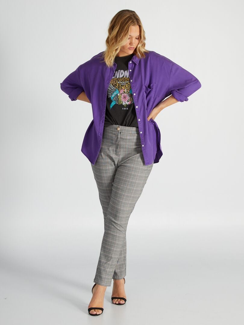 Chemisier uni - Violet - Kiabi - 20.00€