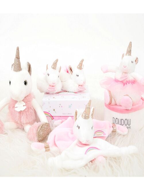 Doudou licorne bebe