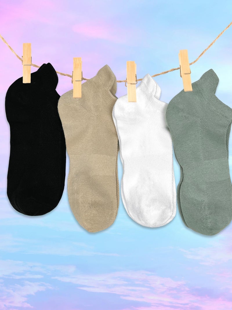 Coffret Socquettes En Coton (lot x4)- Sockup- ONESIZE - Multicolore - 0 ...