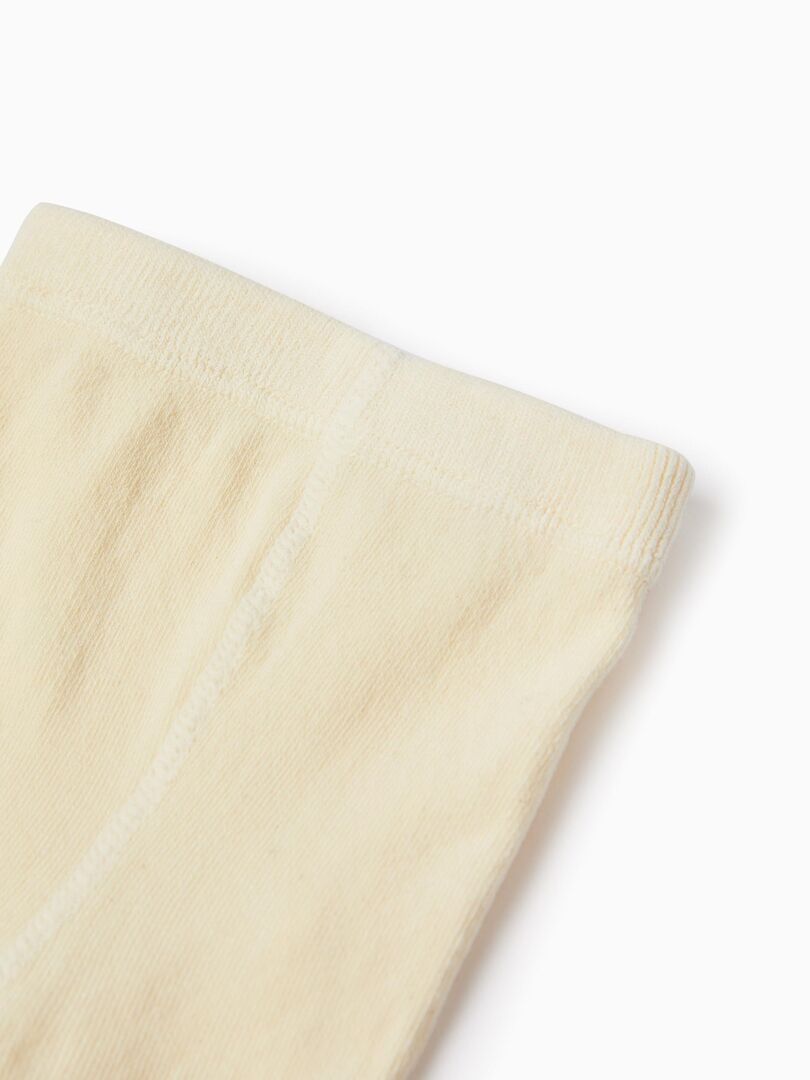 Collant beige manches courtes ESSENTIALS LINE - Ecru - Kiabi - 11.99€