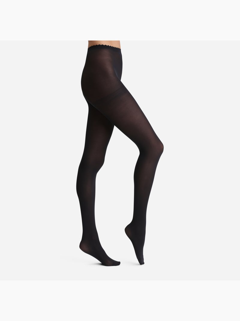 Collant en maille en microfibre effet seconde peau Body Touch - Noir ...