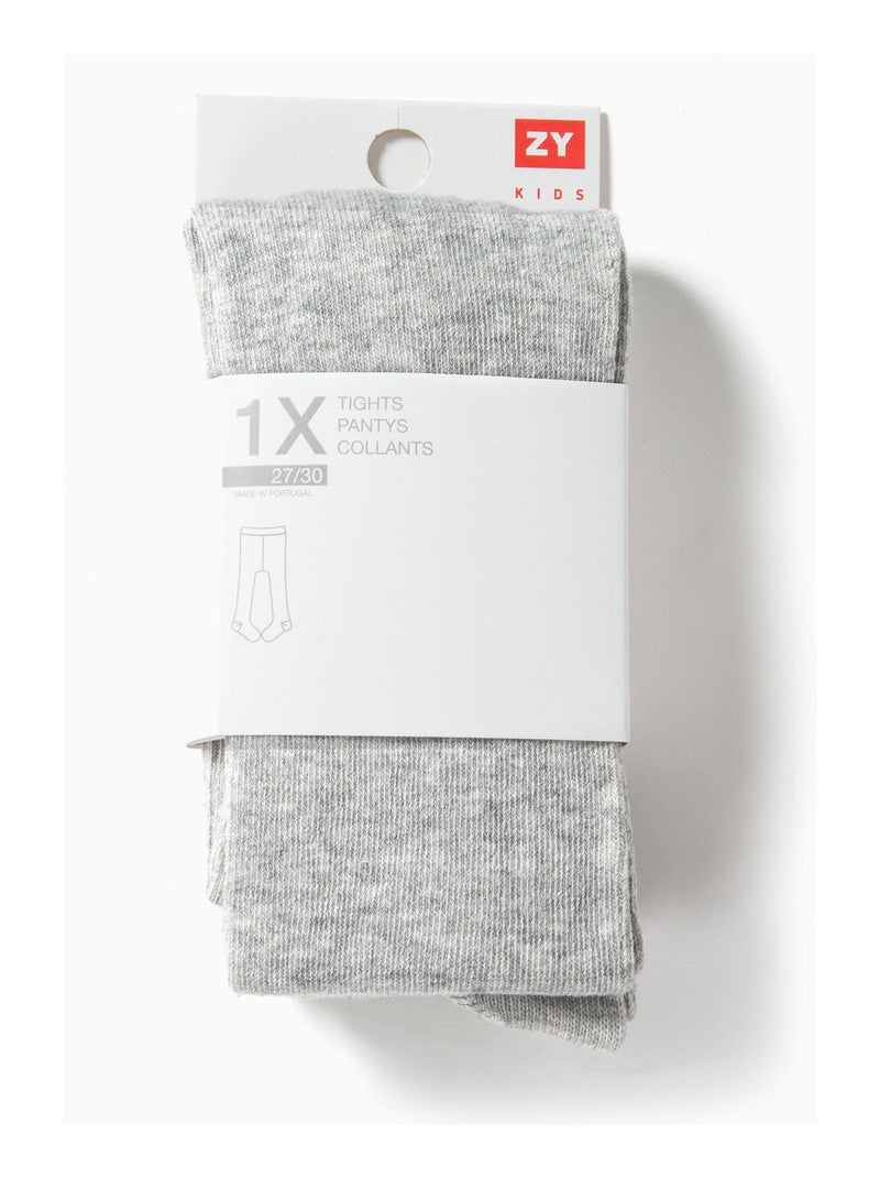 Collants en maille essential line 'Zippy' - Gris - Fille - 0.00€ - Kiabi