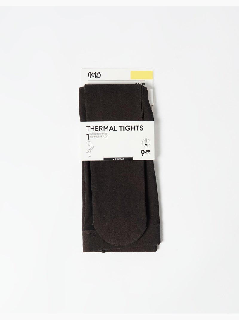 Collants thermiques 60DEN, MO Fashion - Noir - Femme - 0.00€ - Kiabi