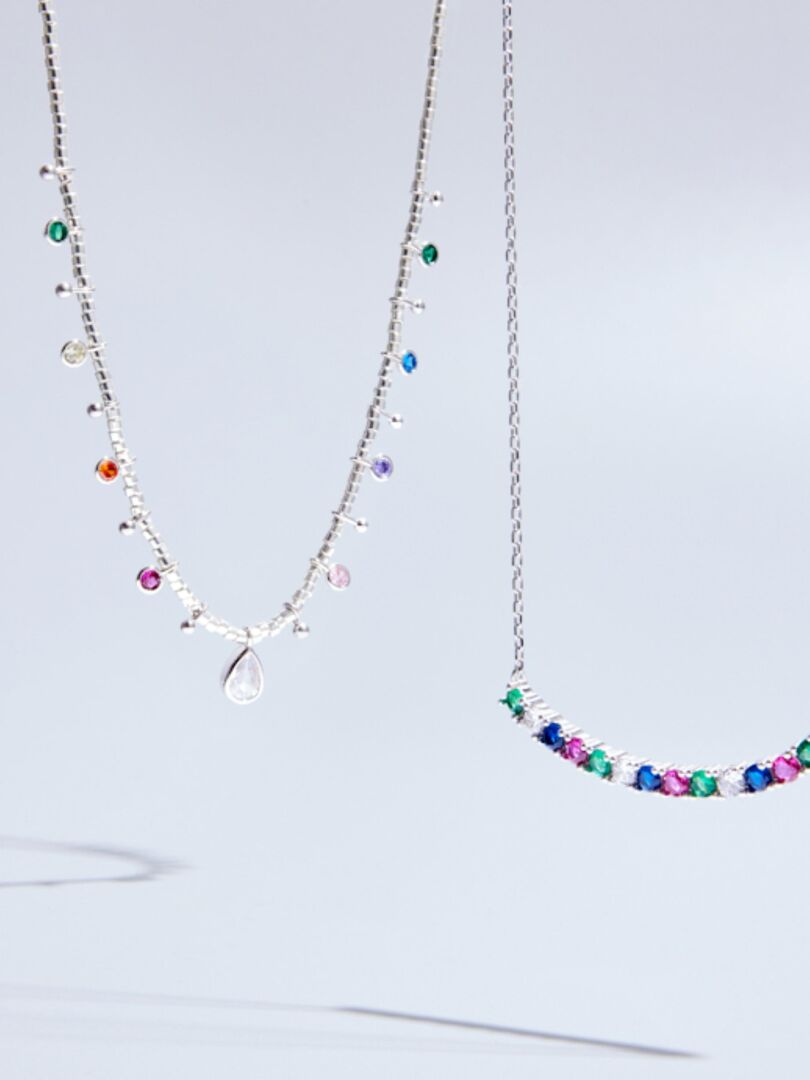 Collier Luxenter Erlah en argent 925 - Multicolore - Kiabi - 48.90€