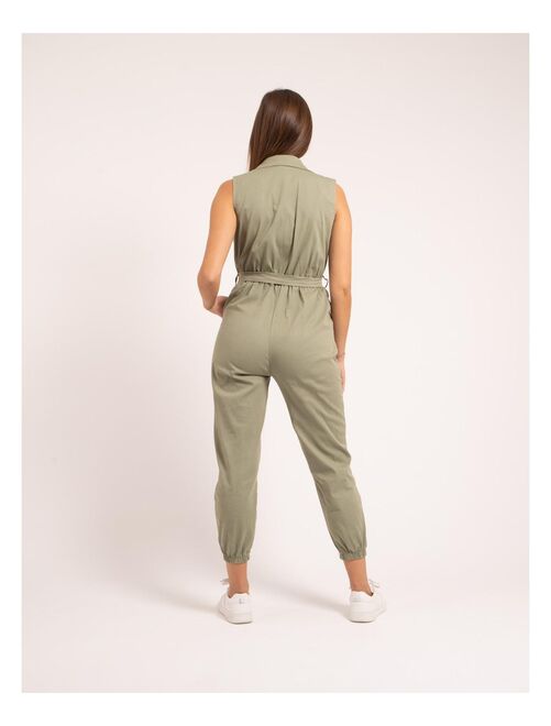Combinaison pantalon femme kaki