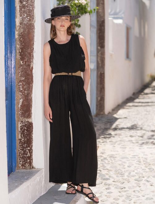 Combinaison pantalon femme noir