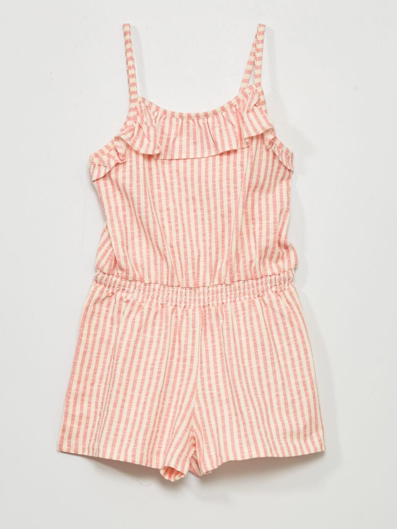 Combishort à motif - Rose - Kiabi - 6.00€