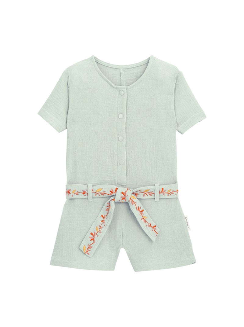 Combishort fille Minaouet - Vert - Kiabi - nu€