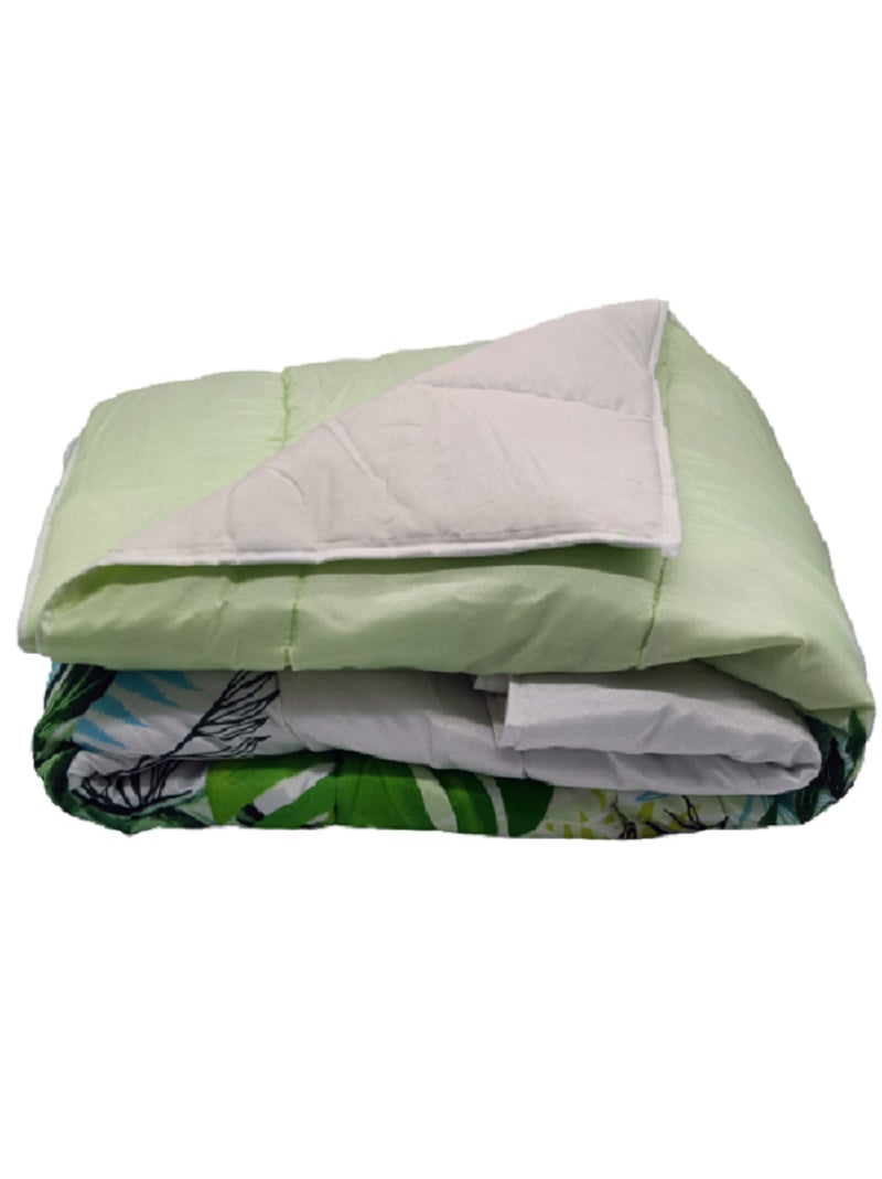 Couette légère imprimée Tropichic - 1 ou 2 personnes 200 x 200 - Beige ...