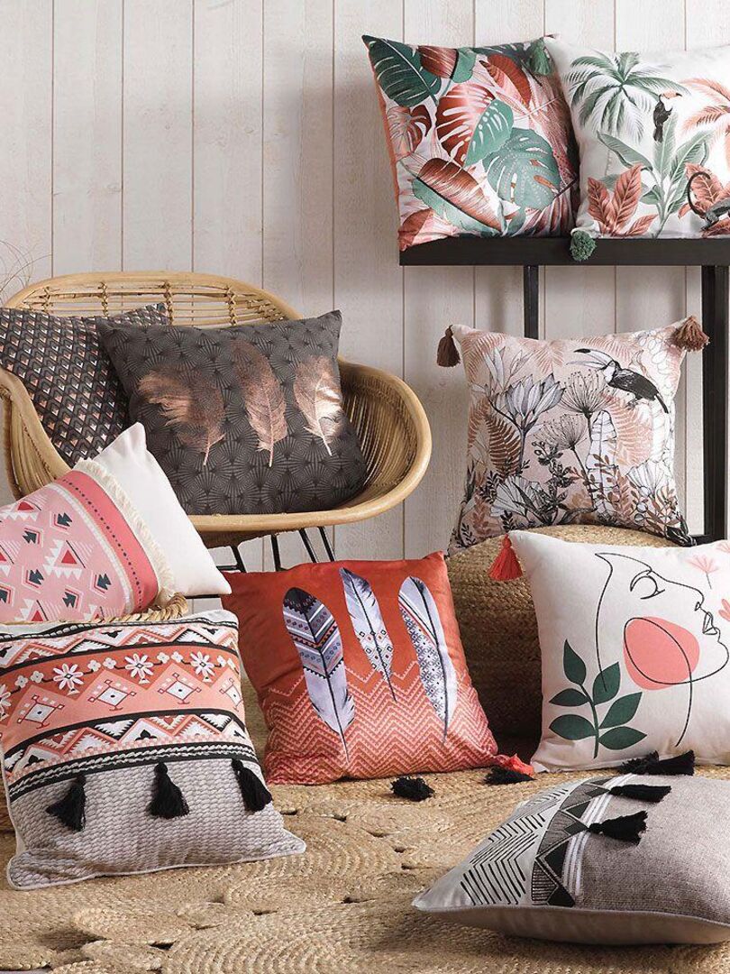 Coussin déco Cocochic - Multicolore - Kiabi - 13.99€