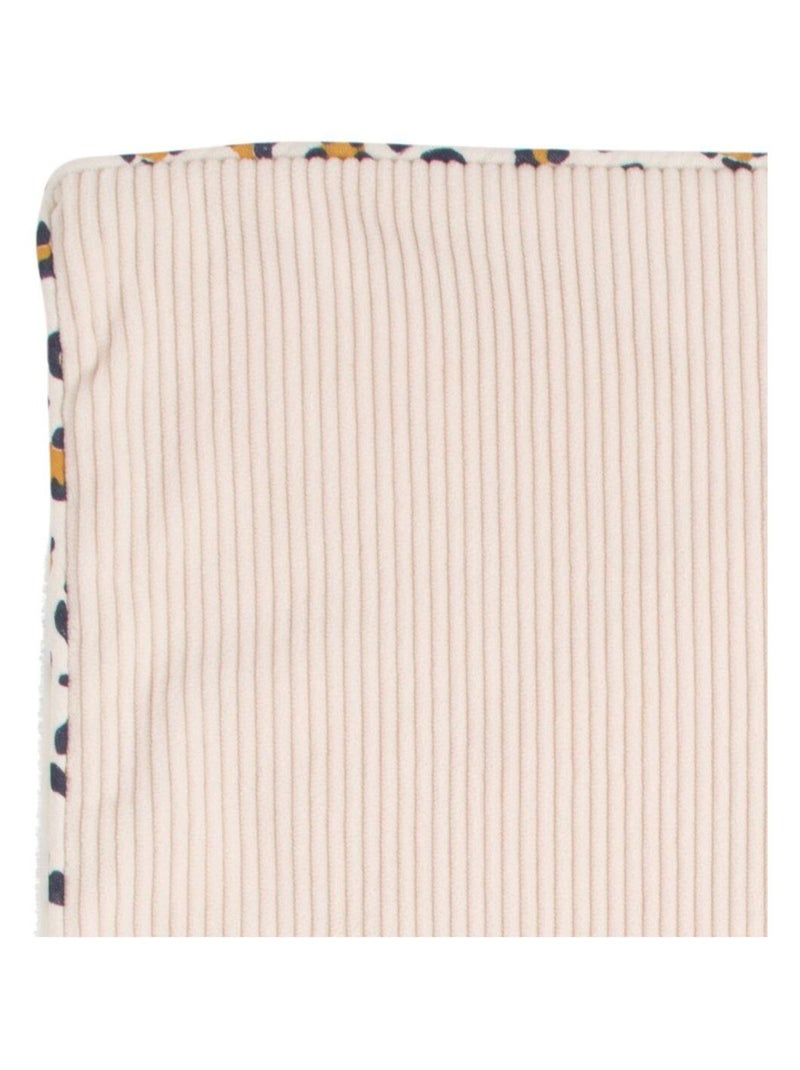 Couverture bébé en velours cotelé et polaire - SAUTHON - Ecru - 32.99 ...