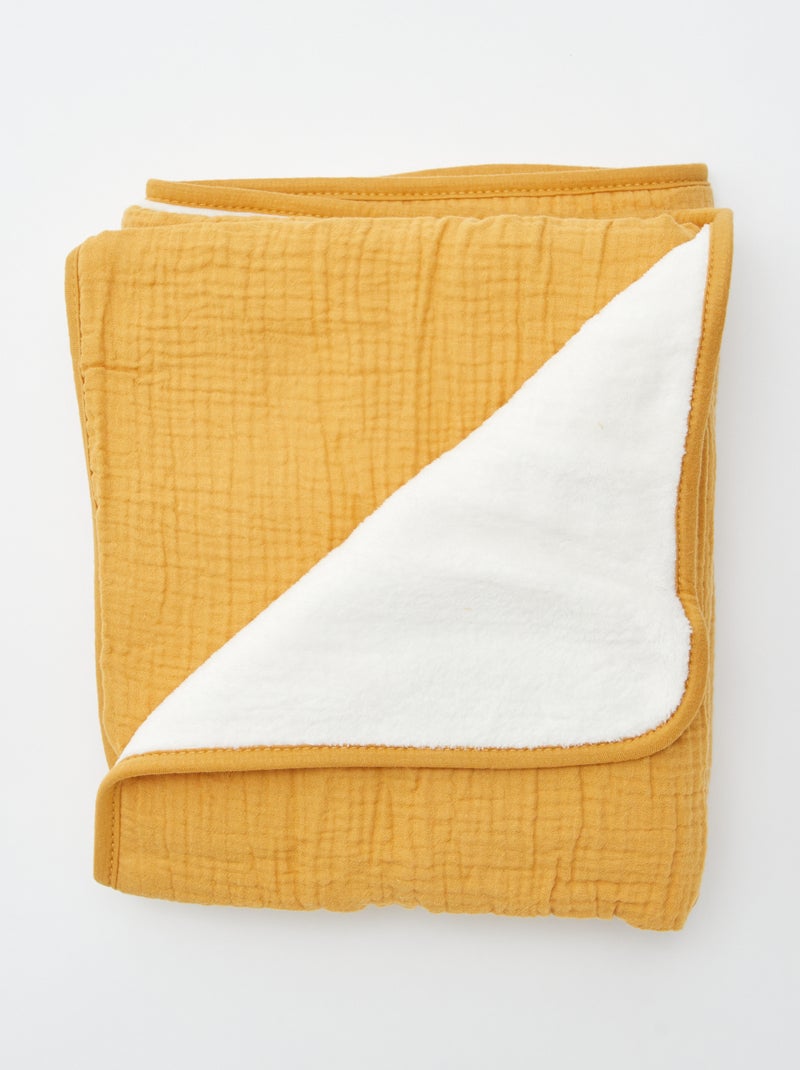 Couverture lange en gaze de coton - Moutarde - 15.00€ - Kiabi