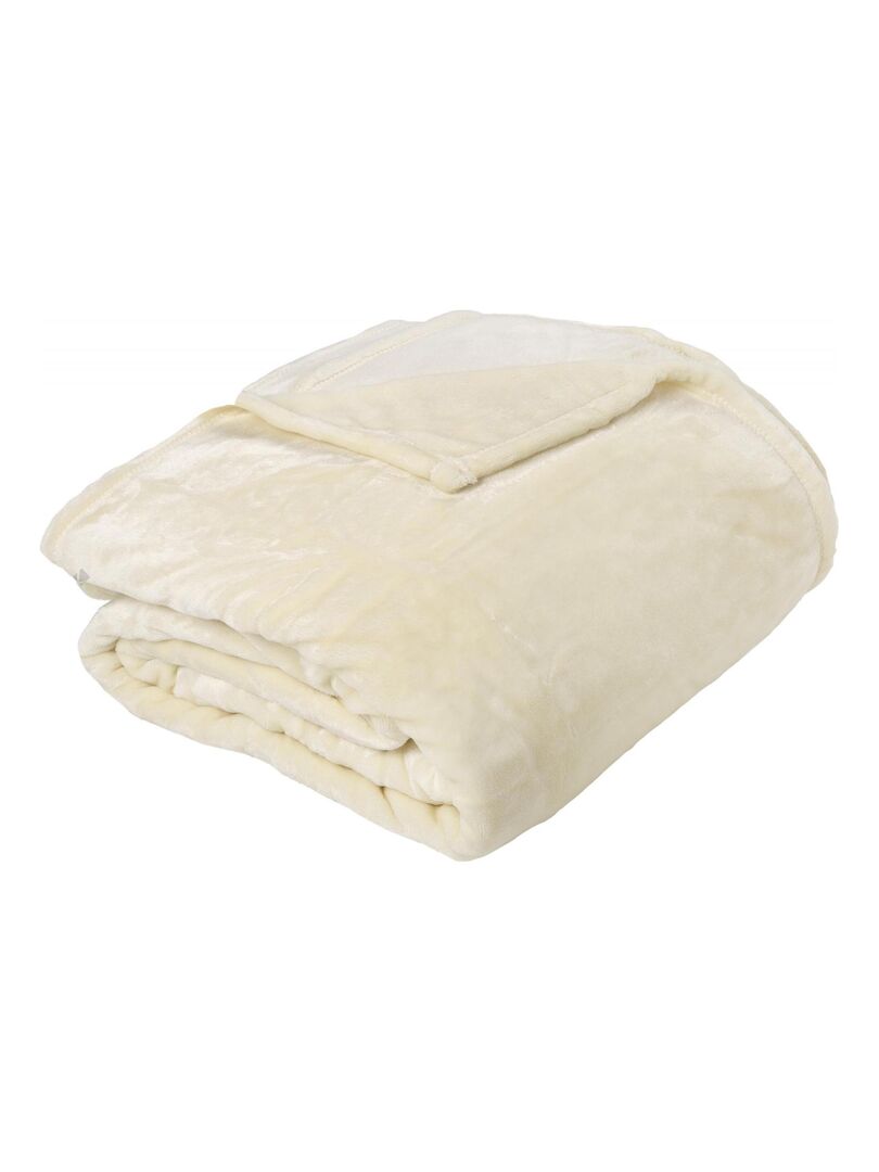 Couverture polaire VELVET polyester 280 g/m2 - Beige - Kiabi - 47.25€